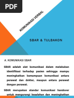 Komunikasi Efektif Dengan Metode SBAR Dan TBAK | PDF | Sains & Matematika