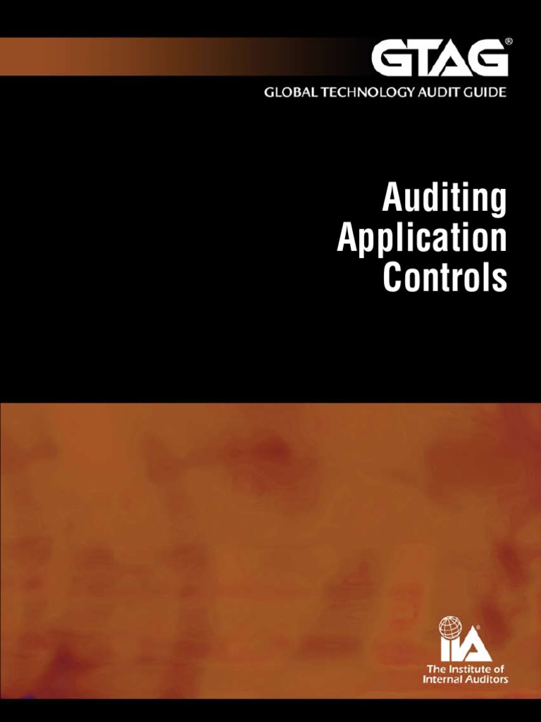 GTAG 8 - Auditing Application Controls | PDF | Internal Audit | Risk Management