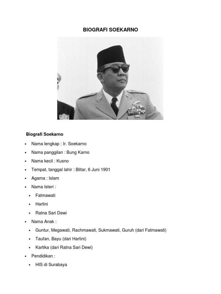 Biografi Soekarno | PDF