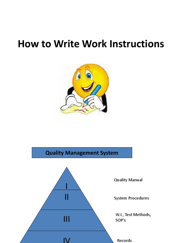 Work Instructions | PDF | Quality Management System | Quality Management