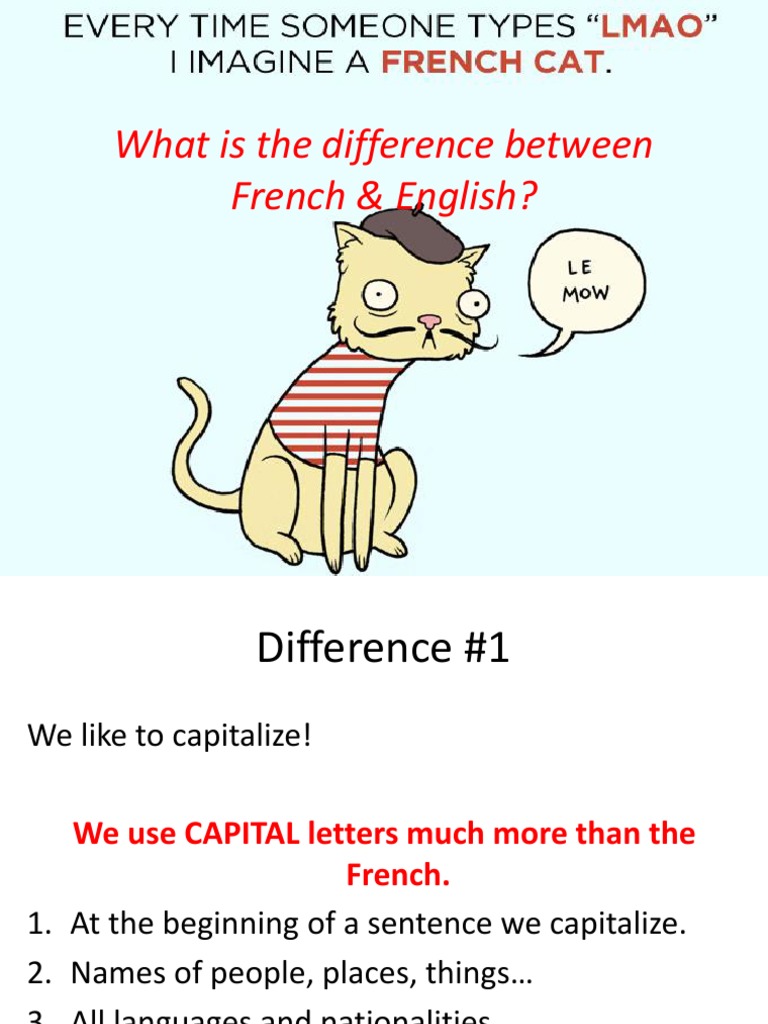 What Is The Difference Between French & English | PDF