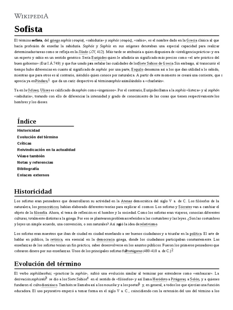 Sofista | PDF | Los antiguos griegos | Antigua Grecia
