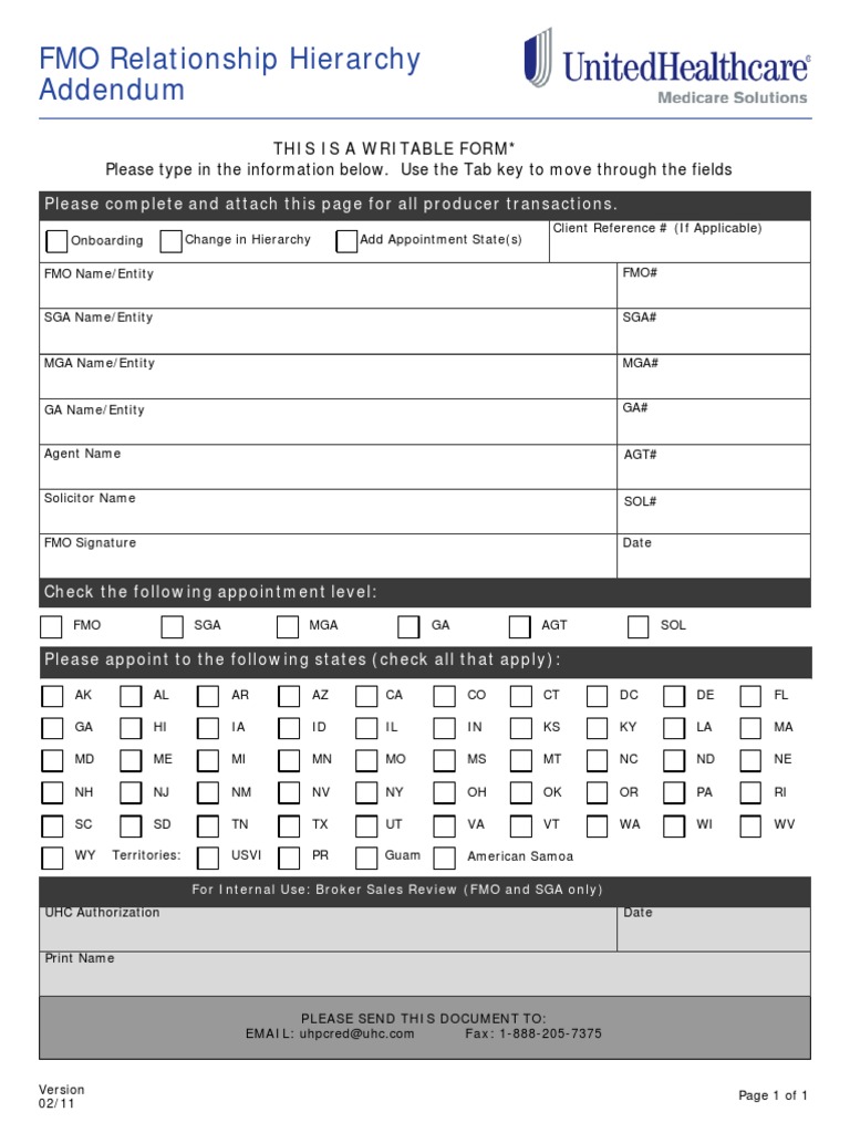 FMO Relationship Hierarchy Addendum | PDF | Assignment (Law) | Withholding Tax