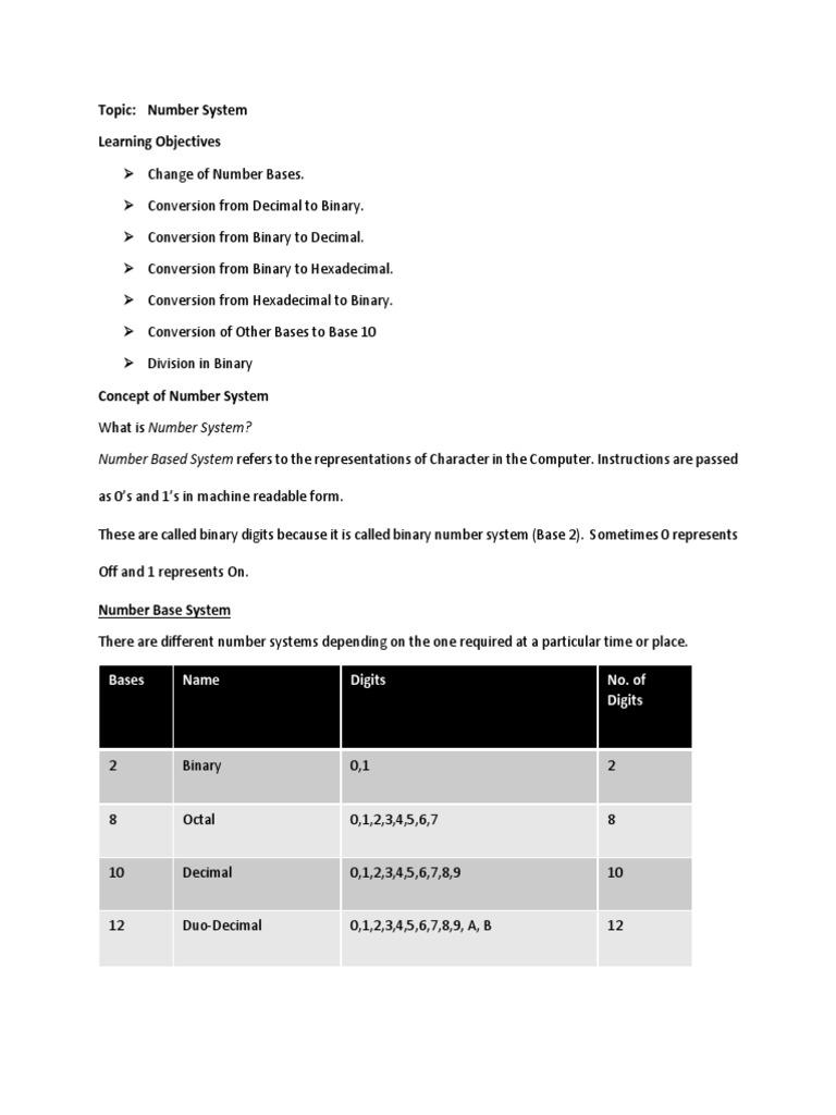Number Bases | PDF | Decimal | Naming Conventions