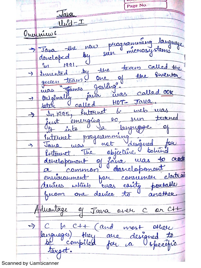 All Units Java Handwritten | PDF | Thread (Computing) | Class (Computer ...