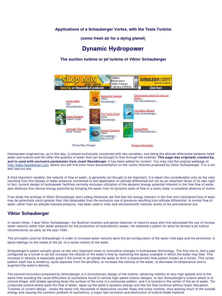 Schauberger Viktor - Vortex-Power (English) | PDF