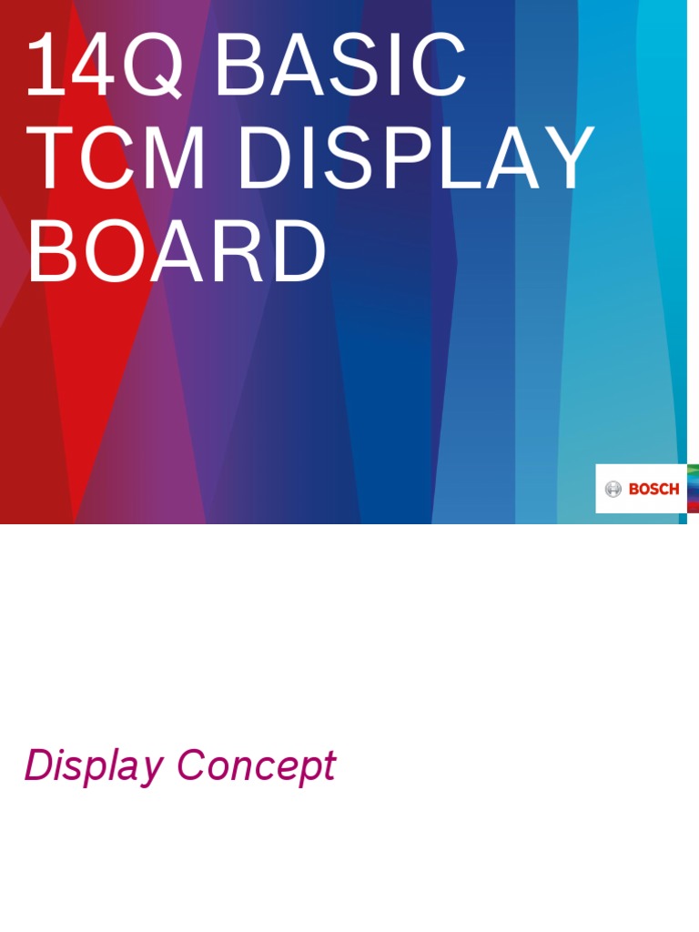 14 Q - TCM Display Board - 20170808 PDF | PDF | Verification And ...