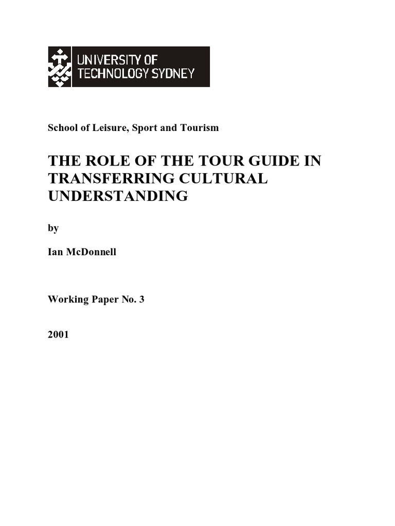 The Role of Tour Guide PDF | PDF | Tourism