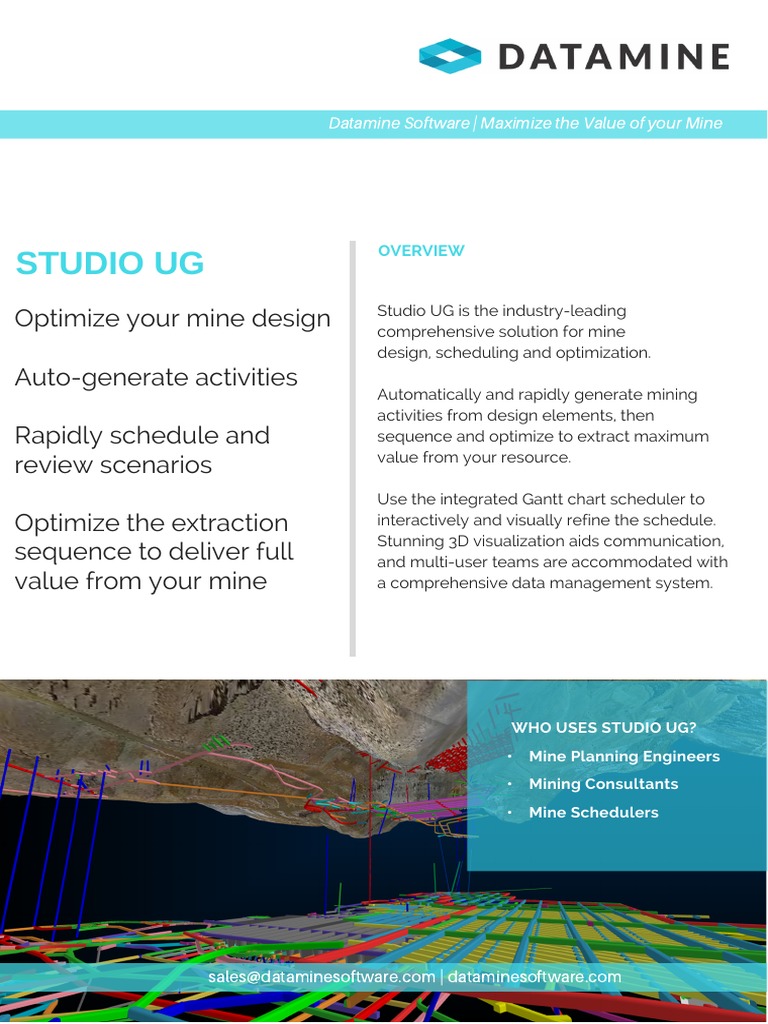 Maximize Value of Your Mine with Datamine Software | PDF | Mining ...