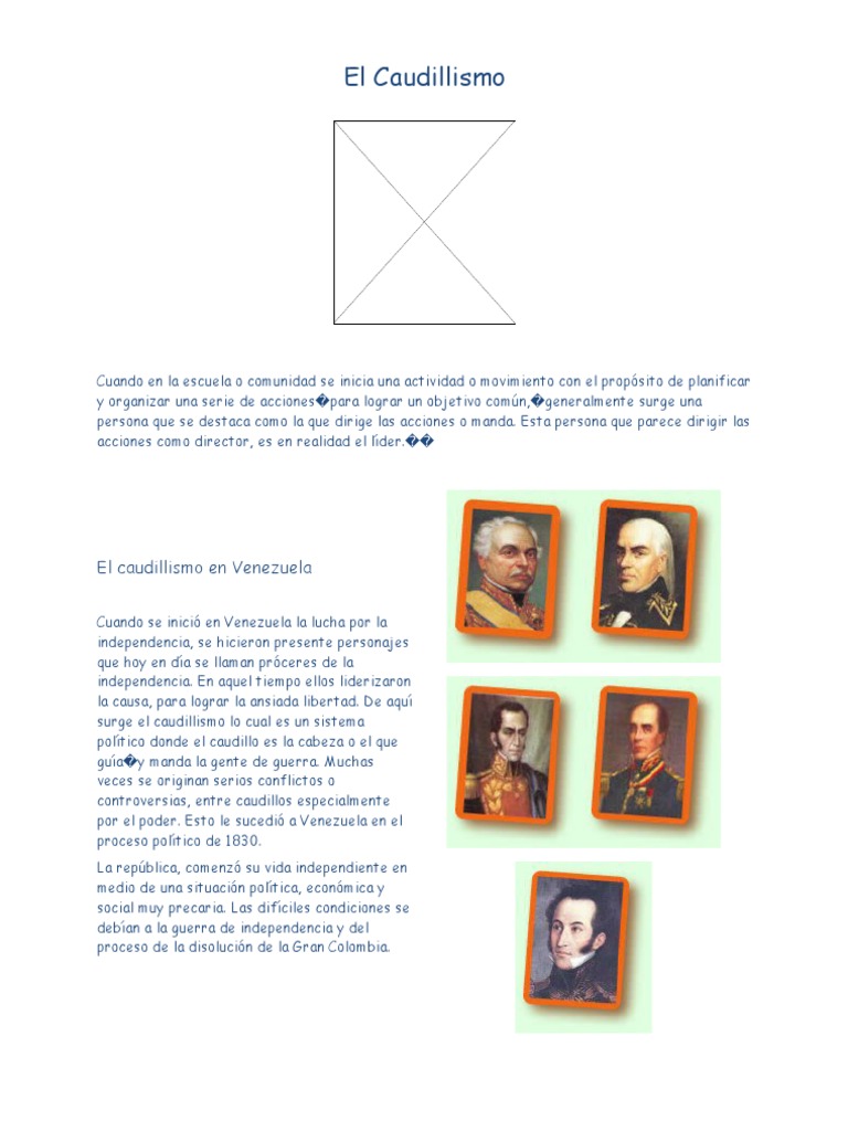 El Caudillismo | PDF | Venezuela | Agitación