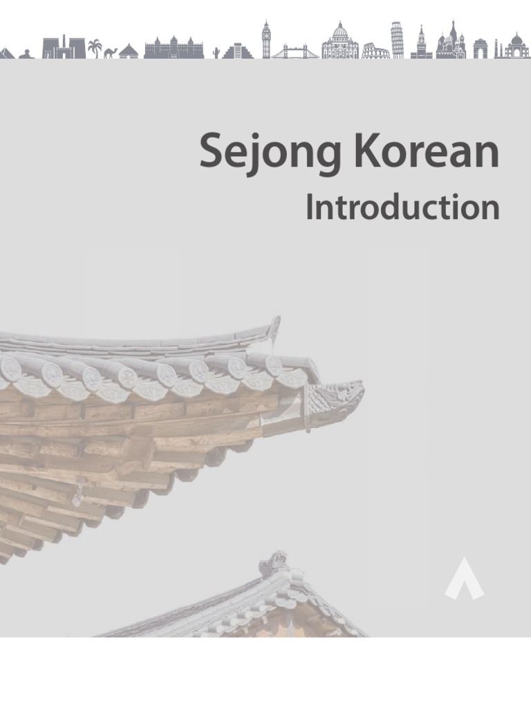Sejong+Korean+Introduction+%28English+version%29 | Korean Language ...
