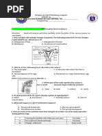 1 Summative Test in Science 5 | PDF | Menstrual Cycle | Ovary