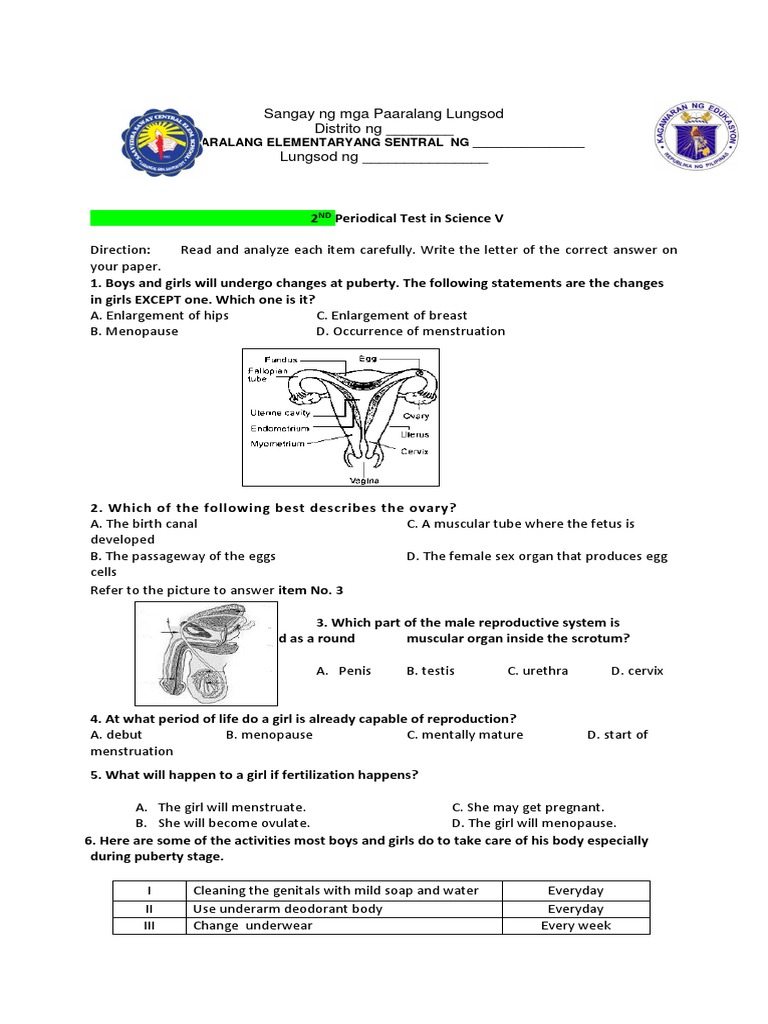 2nd Grading Exam - Science 5 | PDF | Flowers | Pollination
