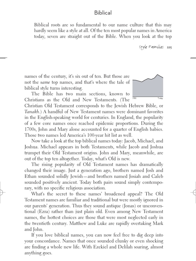 Baby Name Wizard Biblical | PDF | Rebecca | Old Testament