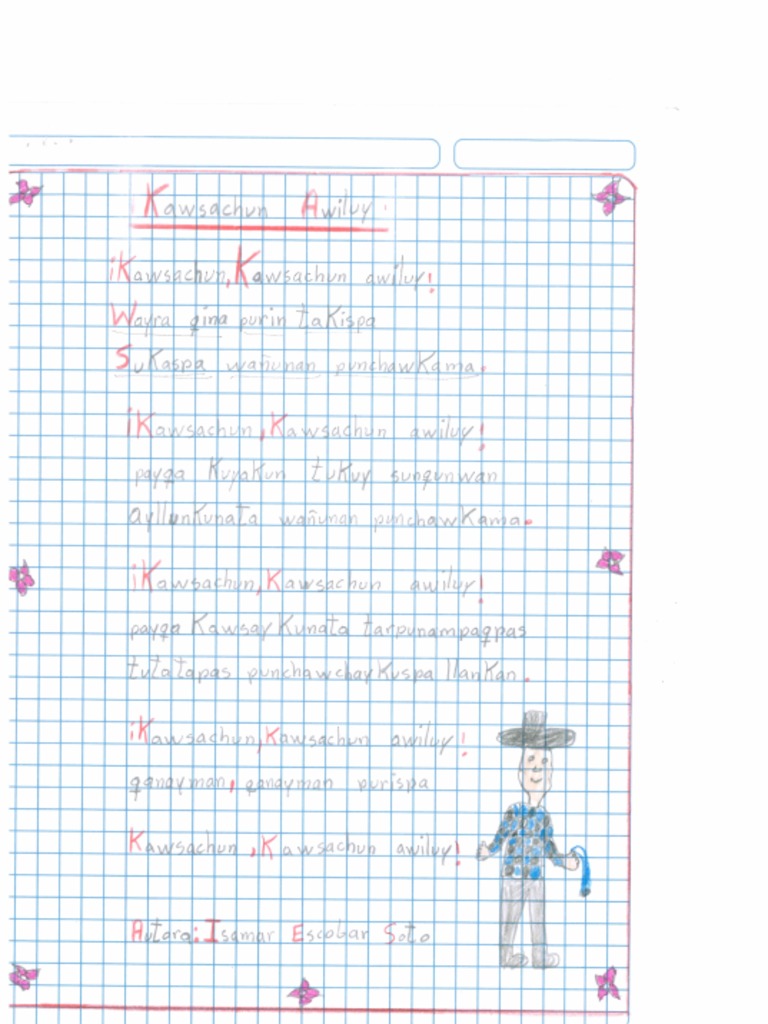 Poema Kausachun Awluy - Isamar Escobar Soto (Huancavelica) | PDF ...