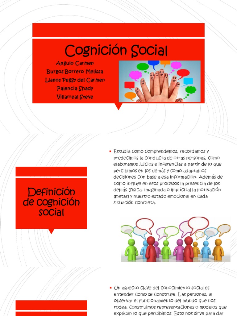 Comprendiendo la cognición social: Procesos, teorías e influencias en ...