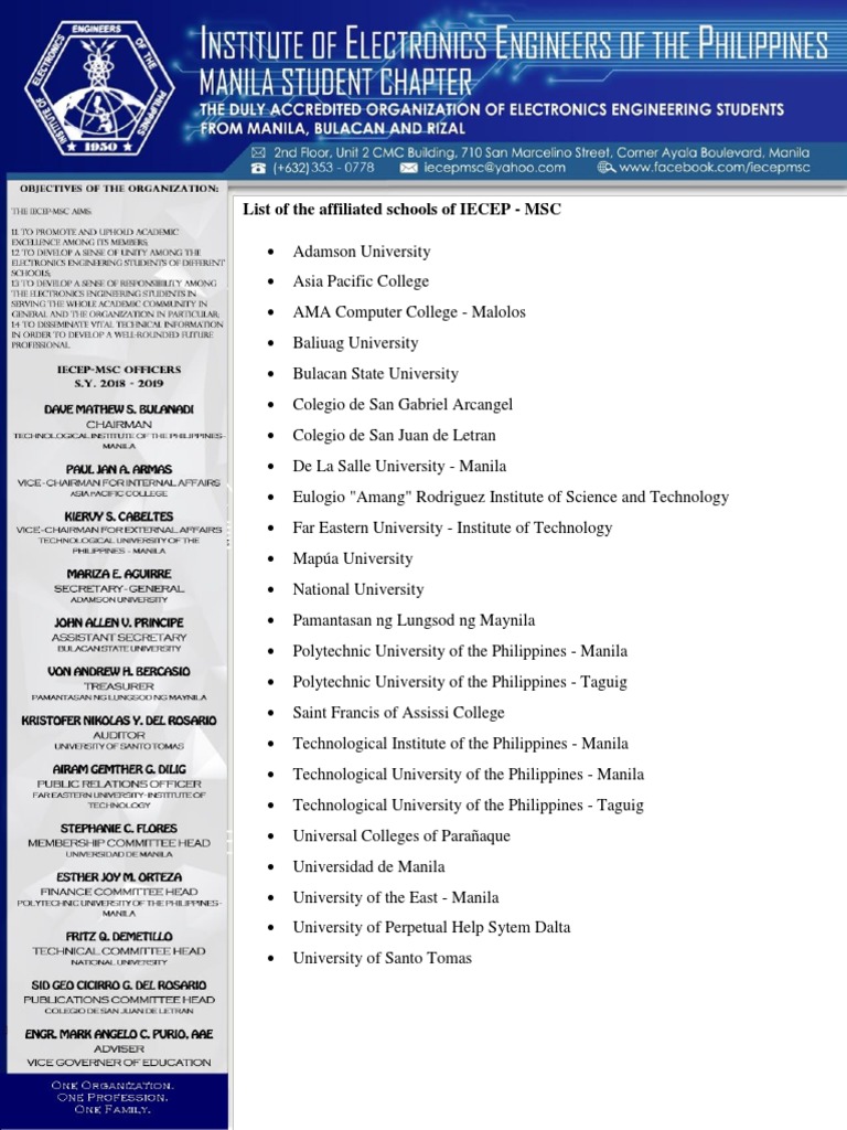List of The Affiliated Schools of IECEP - MSC | PDF