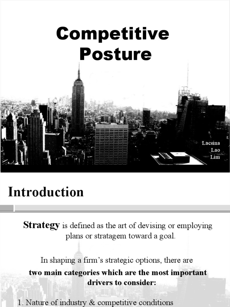 Competitive Posture: Lacsina Lao Lim | PDF | Life Cycle Assessment ...