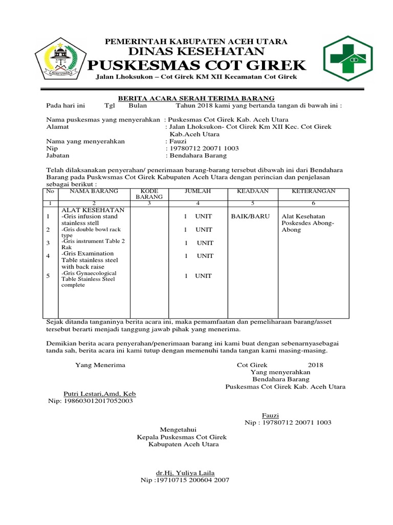Berita Acara Fauzi | PDF | Kesehatan Holistik