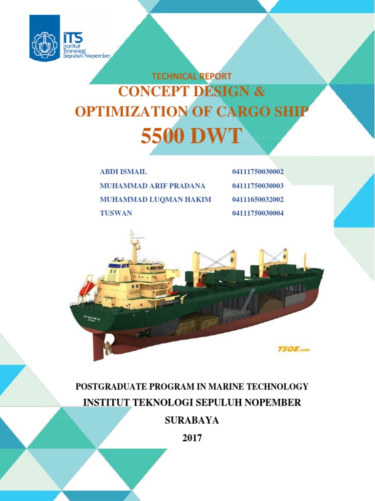 Technical Report 5500 DWT Cargo Ship | PDF | Teaching Mathematics | Nature