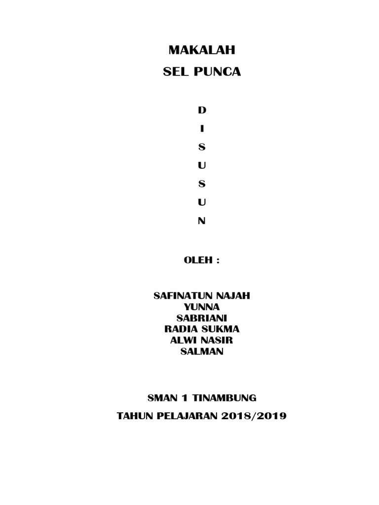 Makalah Sel Punca | PDF