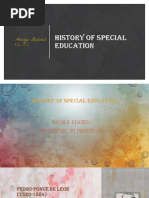 Timeline of The Development of SPED (Including History of SPED in The ...
