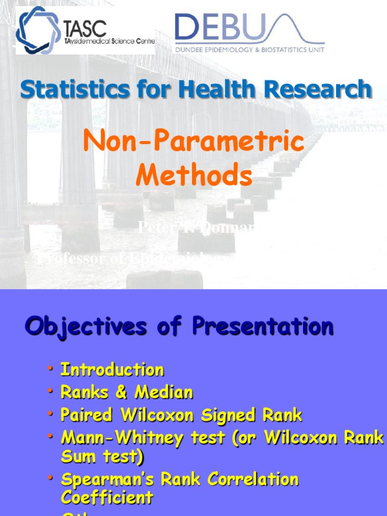 Statistics For Health Research: Non-Parametric Methods | PDF | Student ...