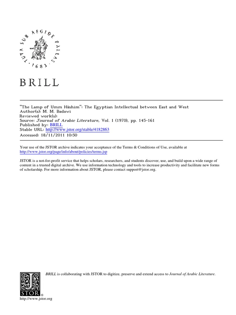 The Lamp of Umm Hashim: Cultural Clash | PDF | Arabic Literature ...