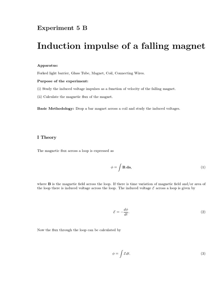 02 Magnetic Impulse Manual | PDF | Electromagnetic Induction | Inductor