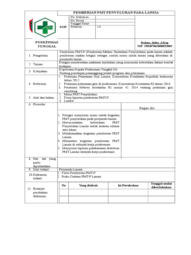 Pemberian PMT Penyuluhan Pada Lansia | PDF