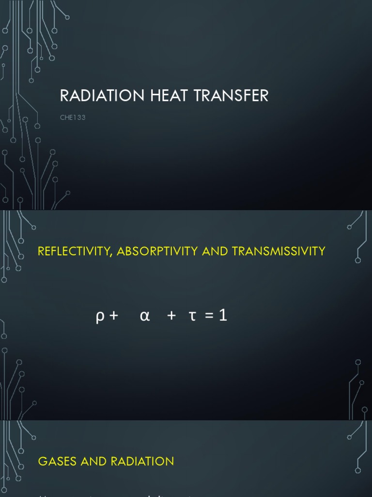 Radiation Heat Transfer | PDF | Heat Transfer | Chemistry