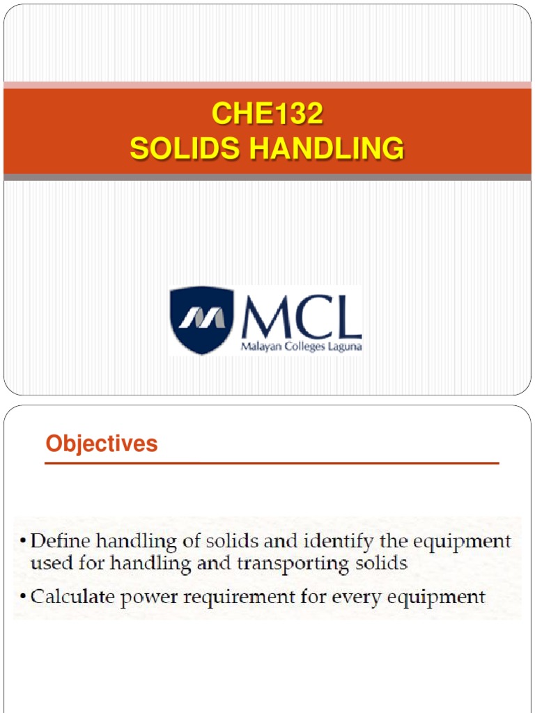 Solid Handling - REV1 PDF | PDF