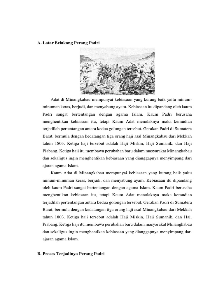 Perang Padri | PDF