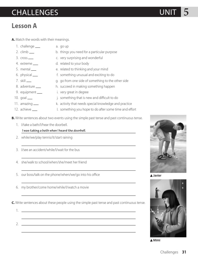 World English 2 - Workbook Unit 5 | PDF | Spelling