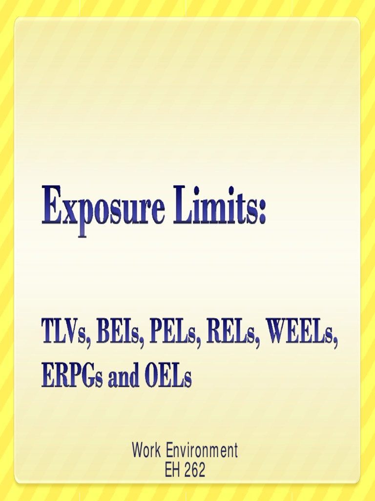 Exposure Limits PDF | PDF | Ultraviolet | Safety