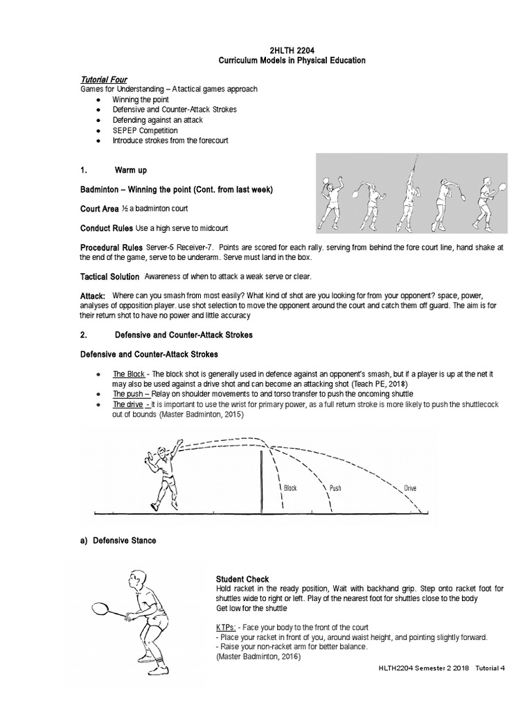 Week 4 Tut Notes | PDF | Sports | Athletic Sports
