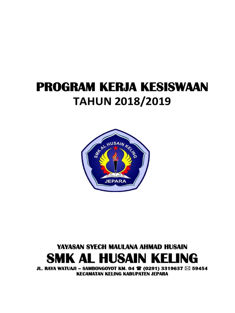 Inti Proker Kesiswaan 2018 2019 | PDF