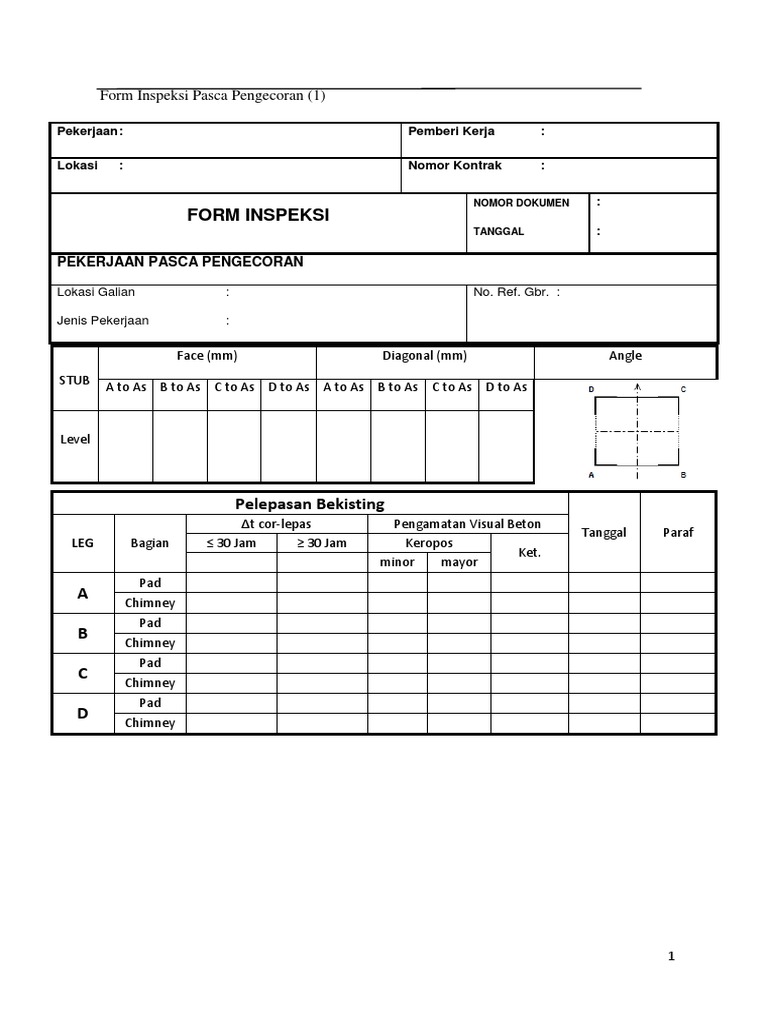 Form Pasca Pengecoran PDF | PDF