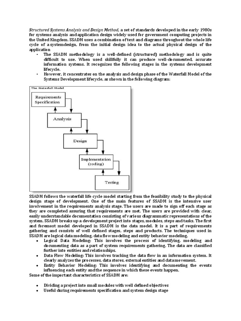 SSADM | PDF | Software Development Process | Software Prototyping