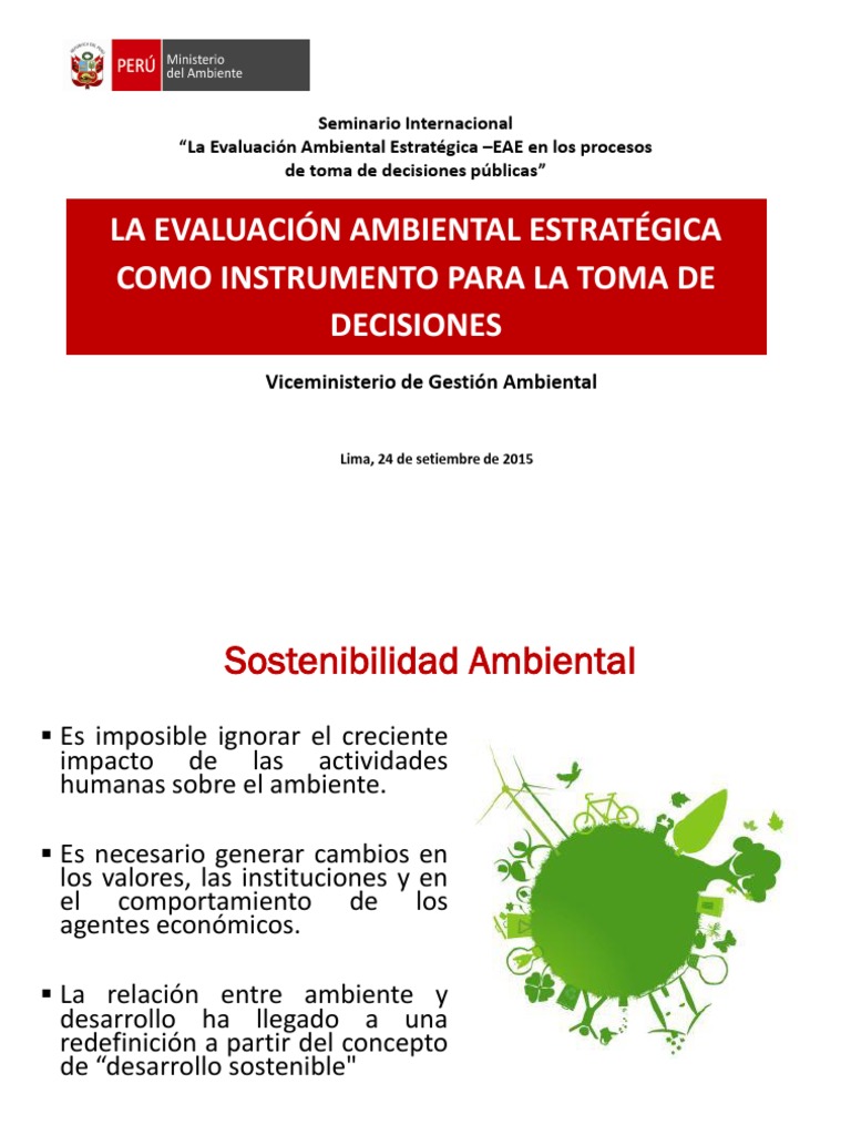Tema 1 - Evaluación Ambiental Estratégica PDF | PDF | Evaluación de ...