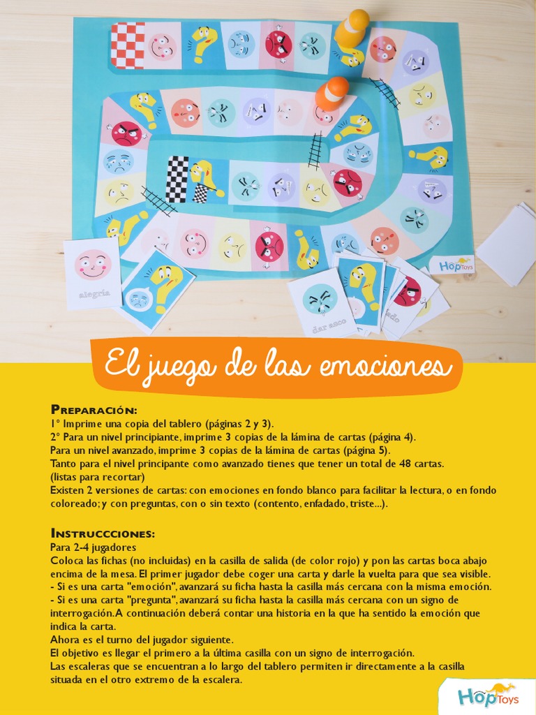 Juego de La Oca de Las Emociones Hoptoys