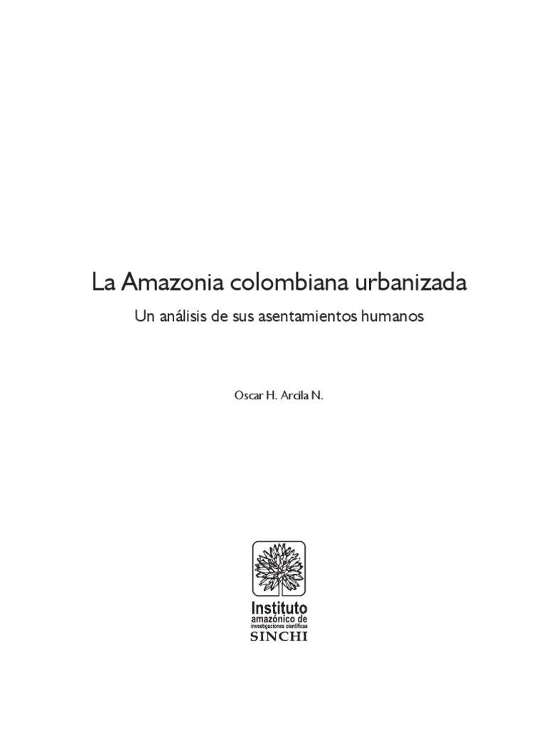 La Amazonia Colombiana Urbanizada | PDF | Urbanización | Población mundial