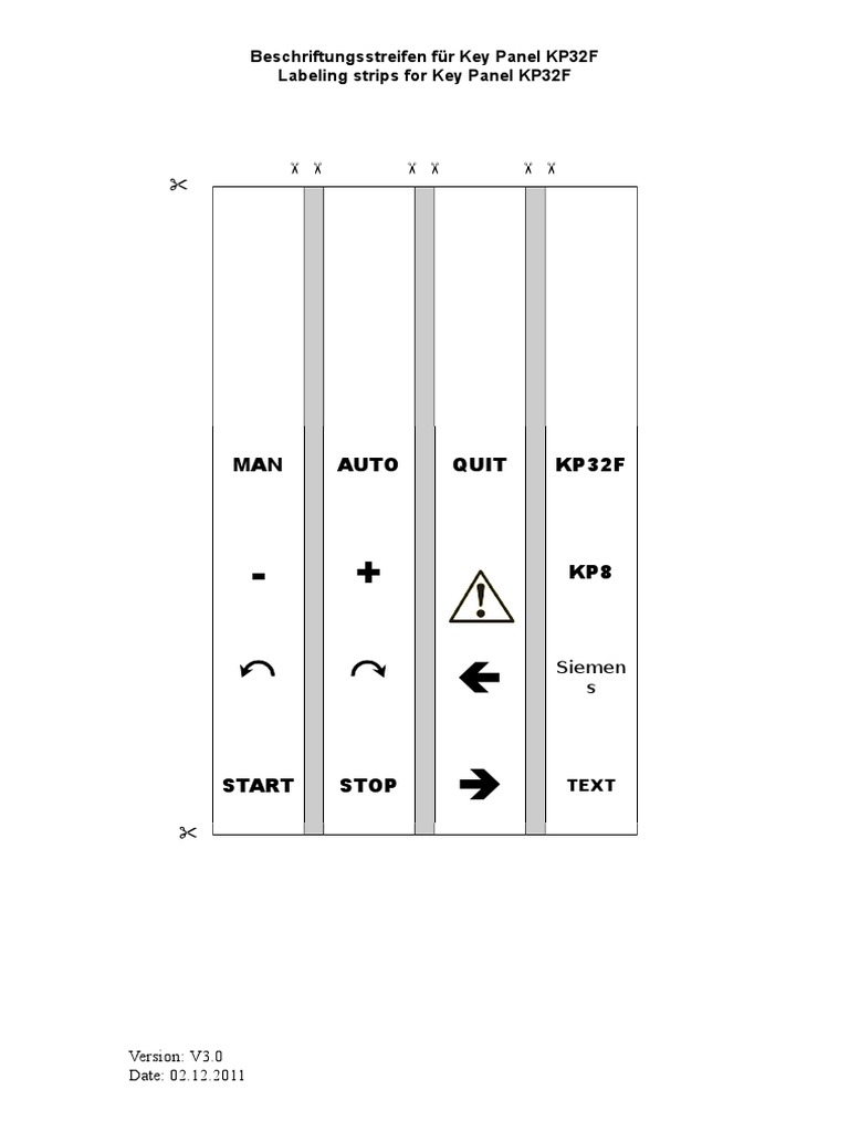 Labeling Strips KP8 KP8F | PDF