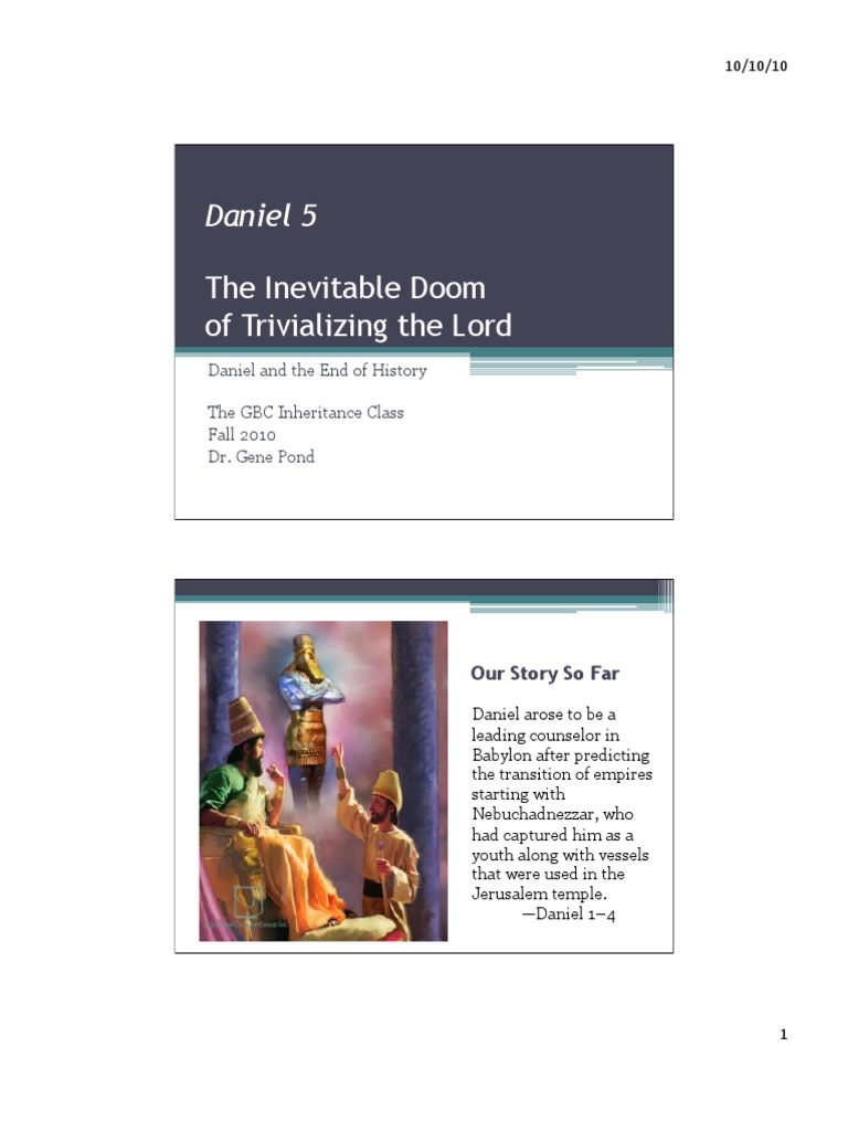 Daniel 5 Handout For Students | PDF | Book Of Daniel | Nebuchadnezzar Ii