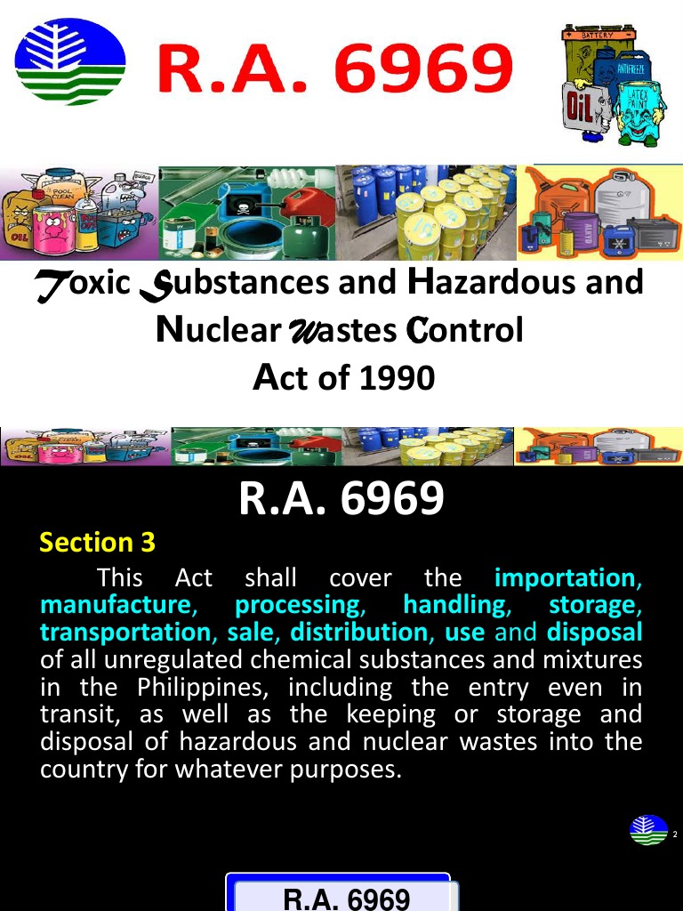 RA 6969 Overview | Hazardous Waste | Waste Management