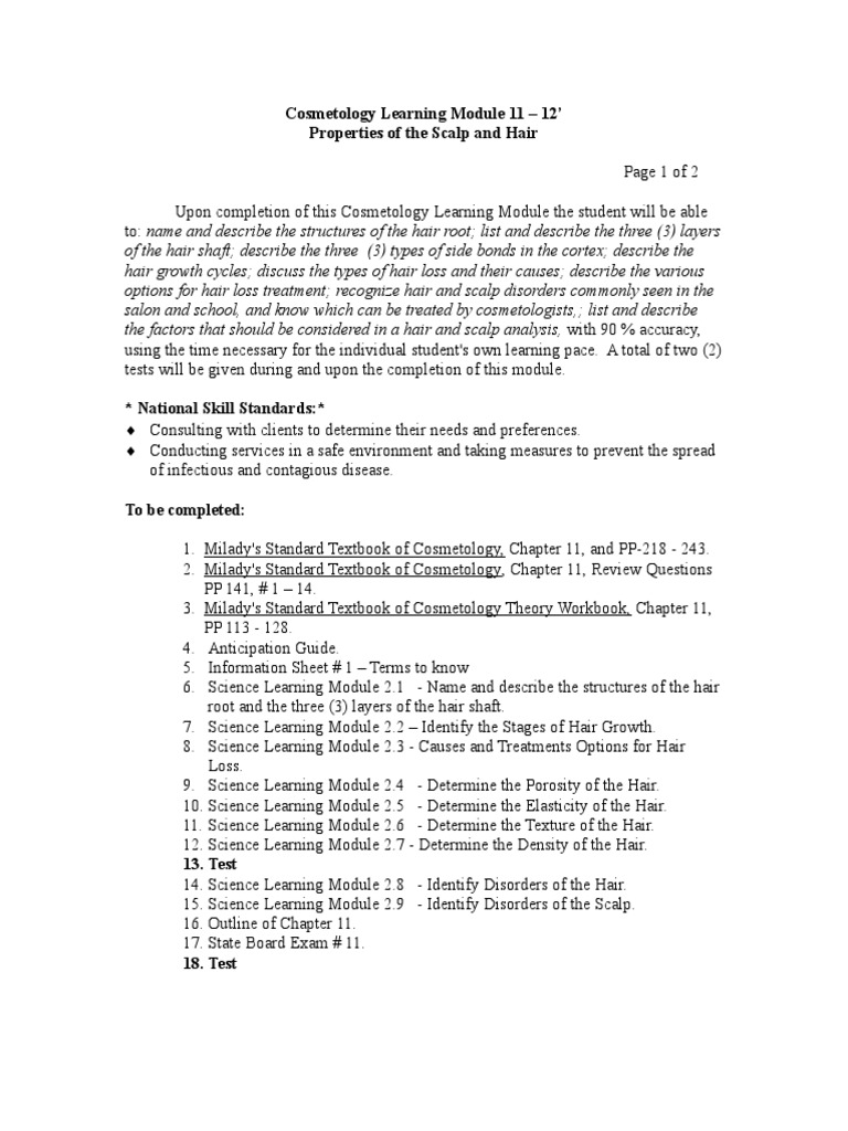 Hair and Scalp Properties Overview | PDF | Hair Loss | Hair