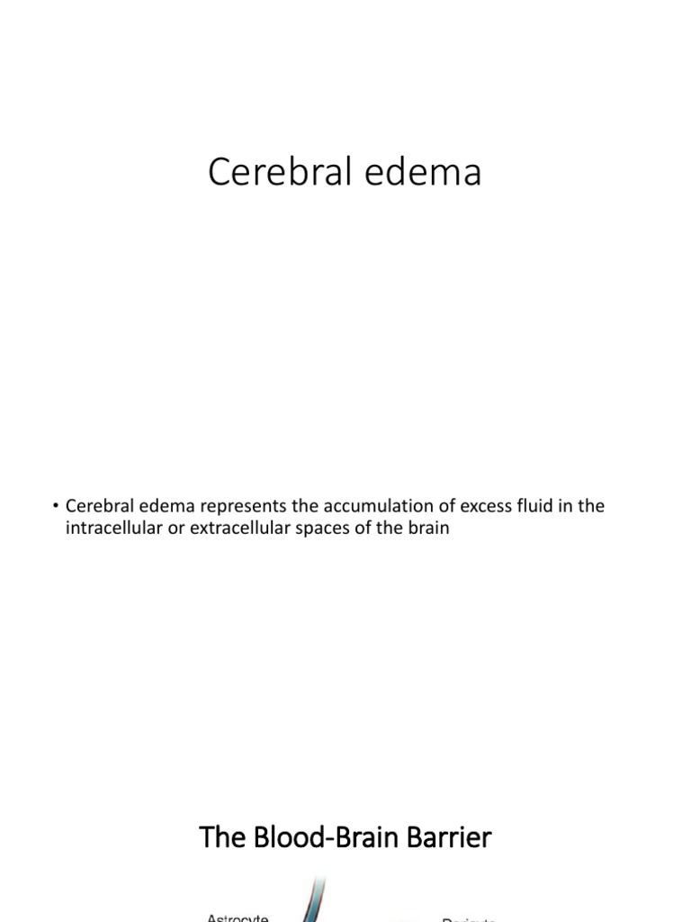 Cerebral Edema | PDF | Medical Specialties | Clinical Medicine