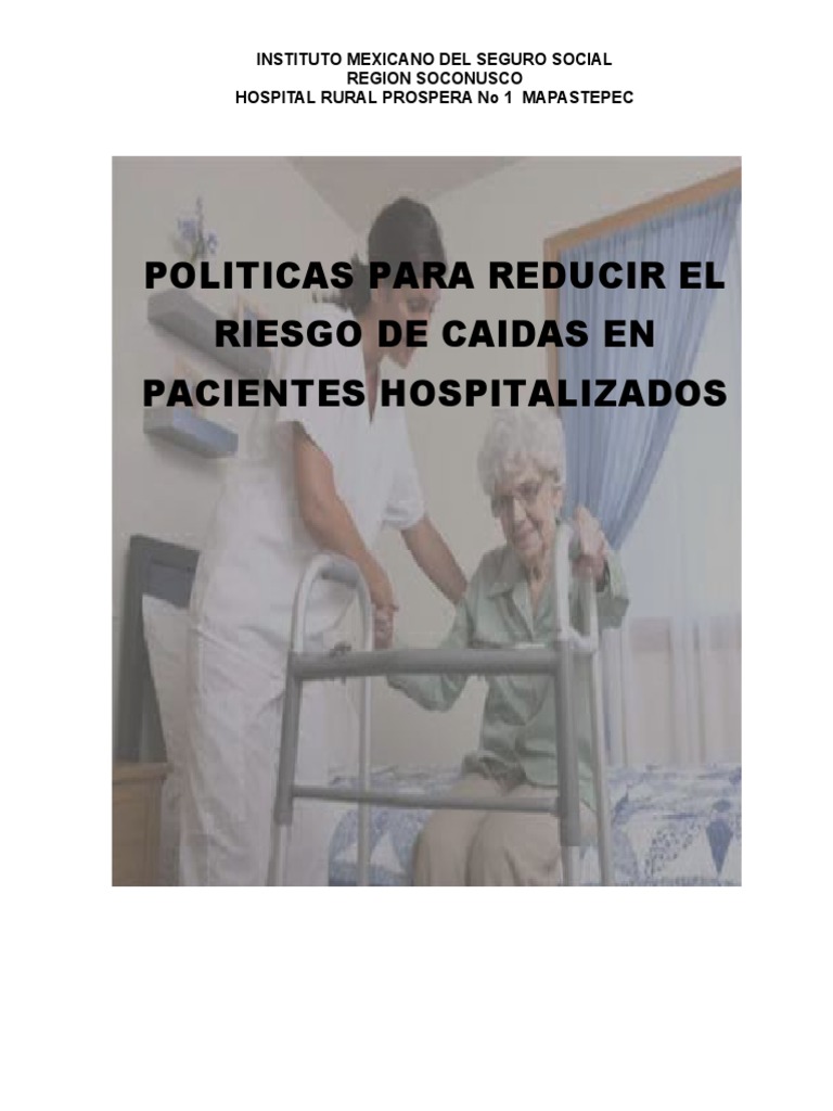 Prevencion de Riesgo de Caidas Hrp | Hospital | Seguridad del paciente
