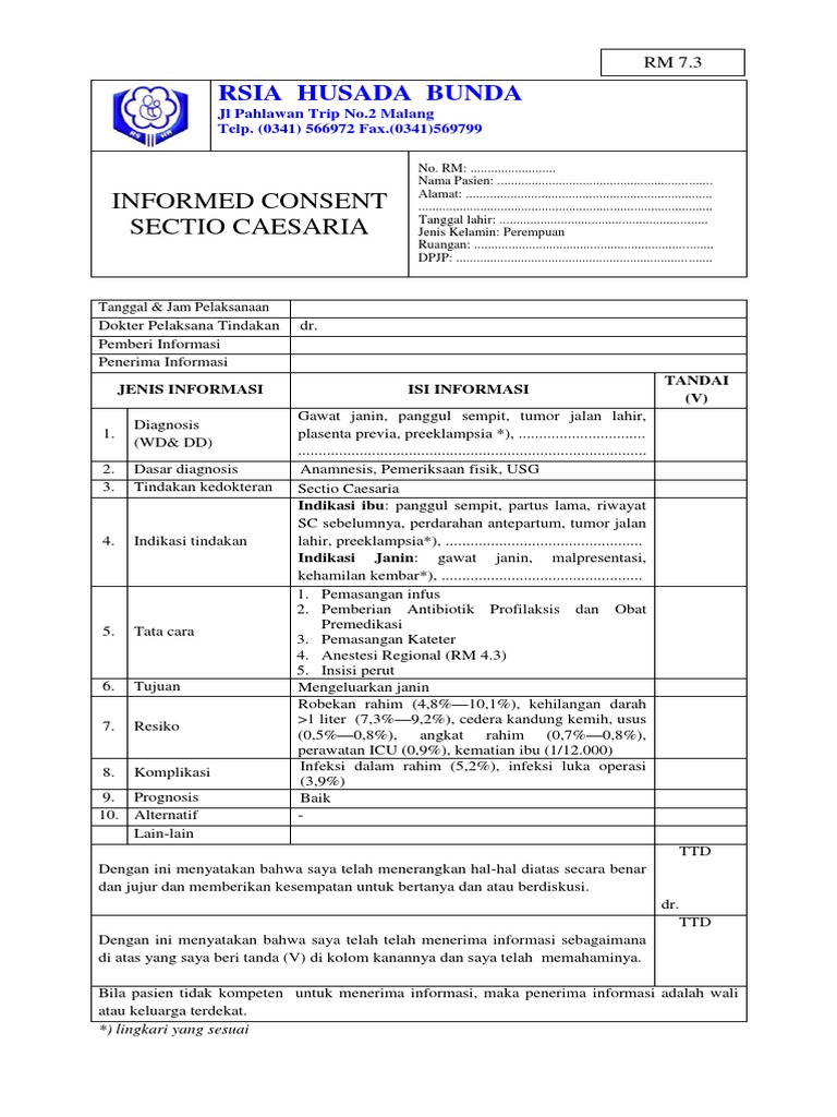 !!!form Fix (7.3 Informed Consent SC) | PDF