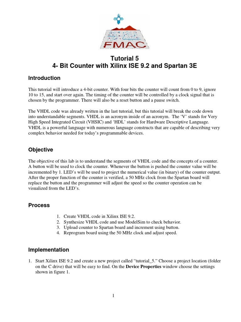 Lab Manual Tutorial CLK Divider | PDF | Vhdl | Hertz